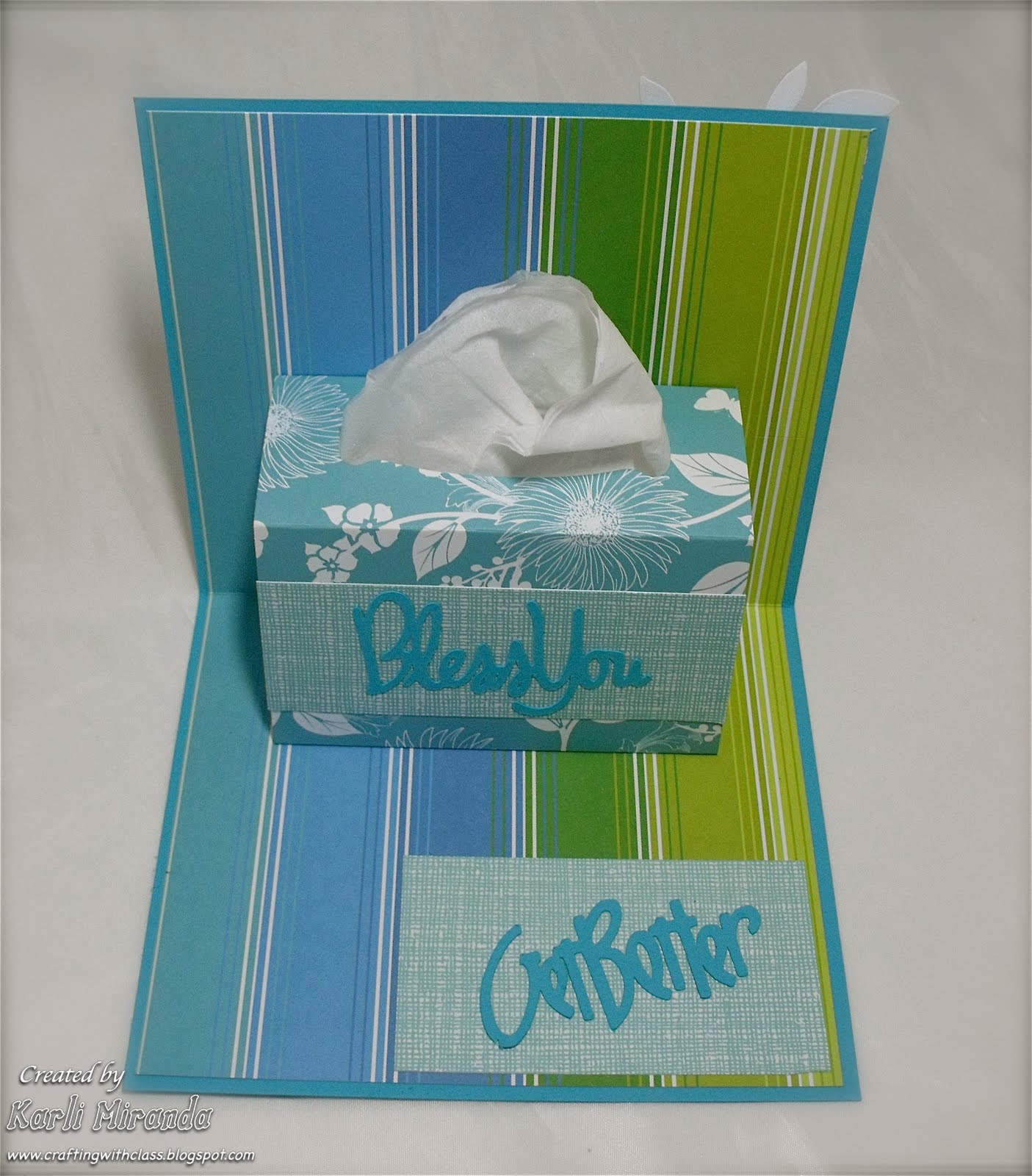 Crafting with Class: Tissue Box Pop-Up Card Video Tutorial