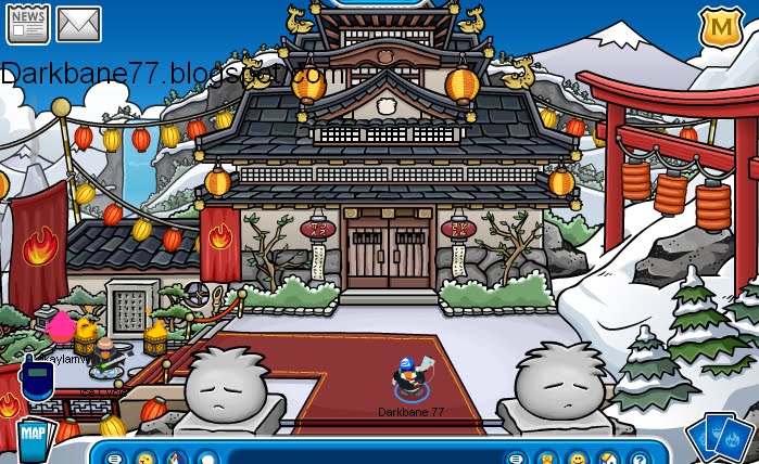 Darkbane 77: Club Penguin Fire Dojo Built!