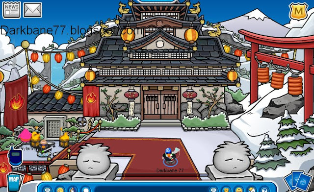 Darkbane 77: Club Penguin Fire Dojo Built!
