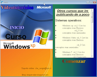 dragon-tutor: Curso windows xp en Videotutorial
