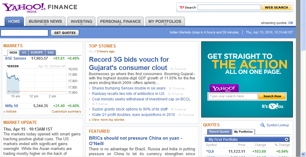 Yahoo! Finance | Accounting Education