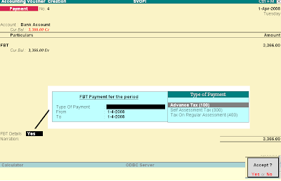 How to treat FBT in Tally 9 | Accounting Education