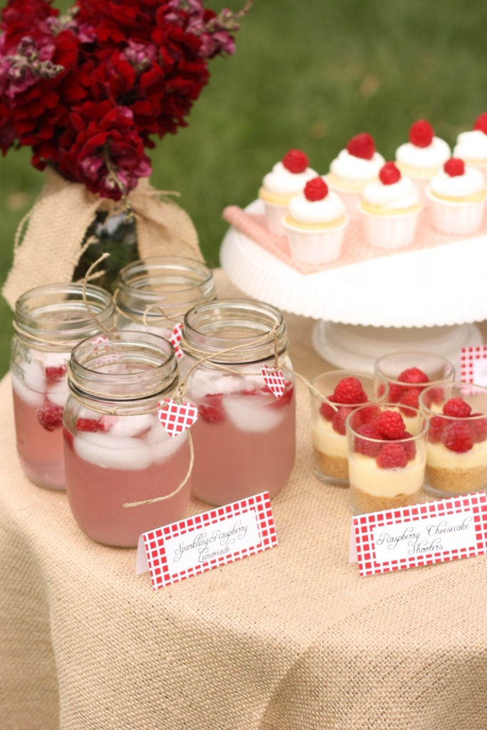 Rustic Raspberry Dessert Table - Saffron Avenue