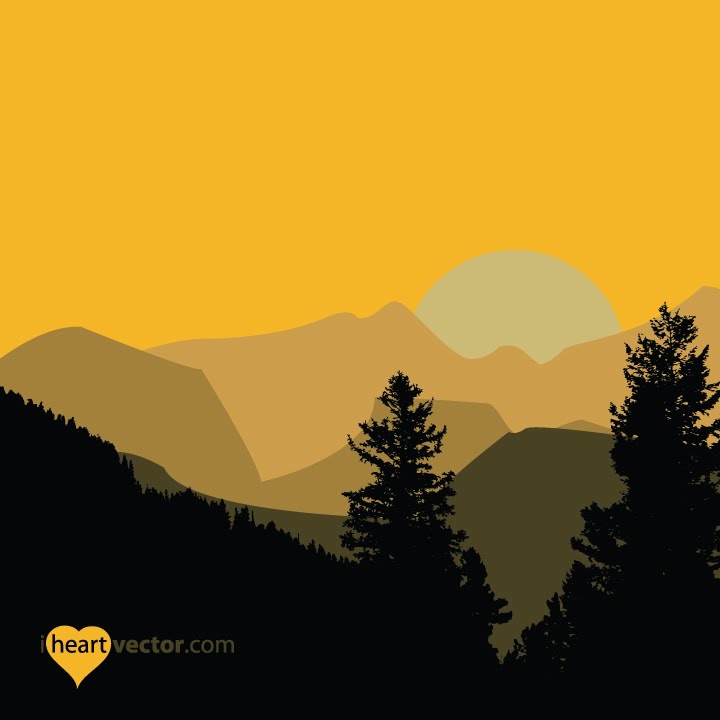 Vector Graphics for Your Inspiration: Hills Vector Background