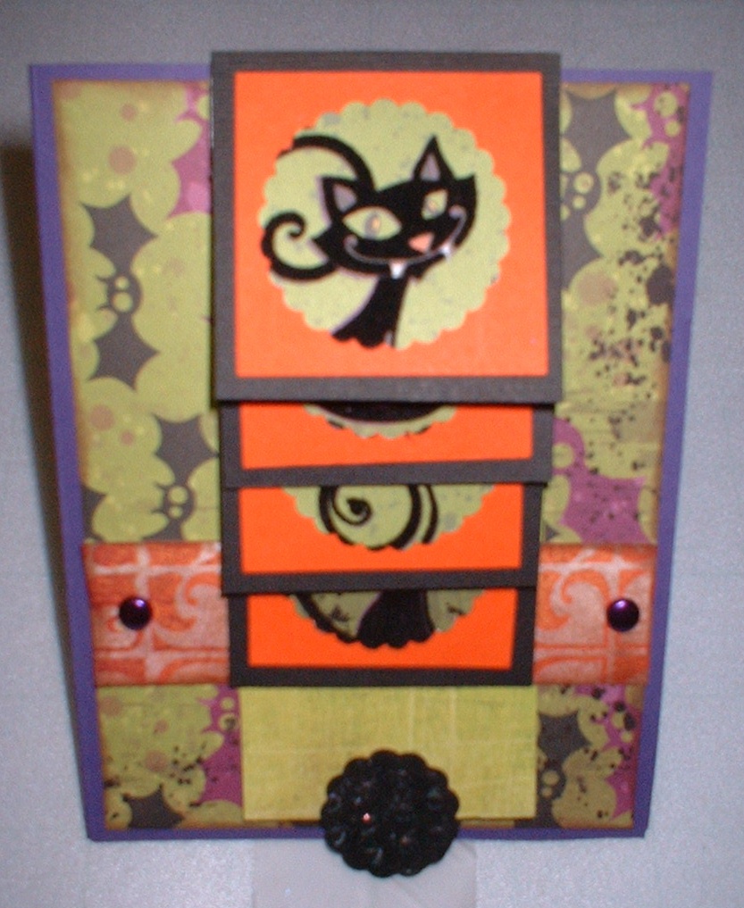 Simple Favors & Things: Halloween Waterfall Card