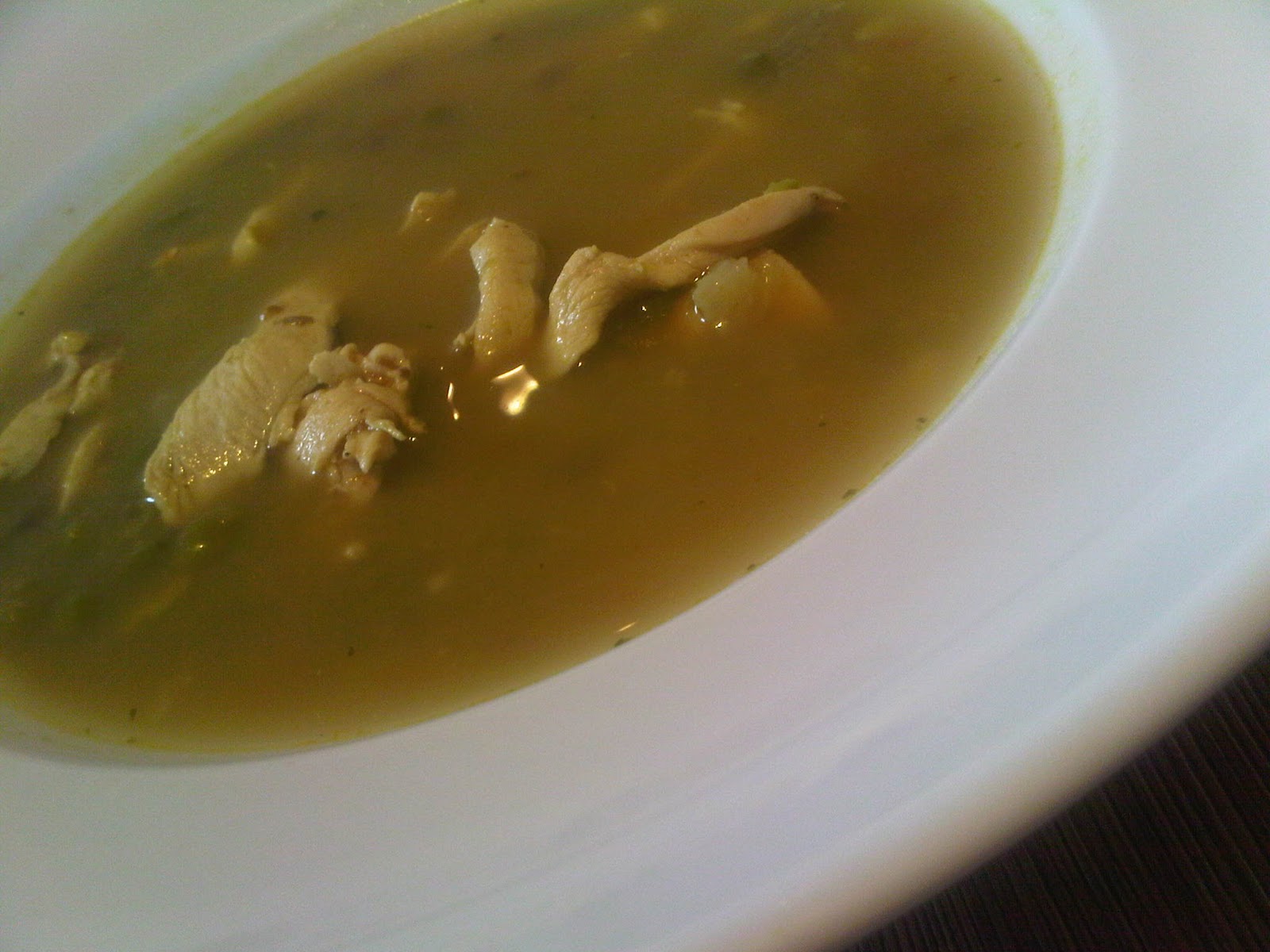 Lemon Love Notes: Potage St. Germain with Strips of Chicken Marinated ...
