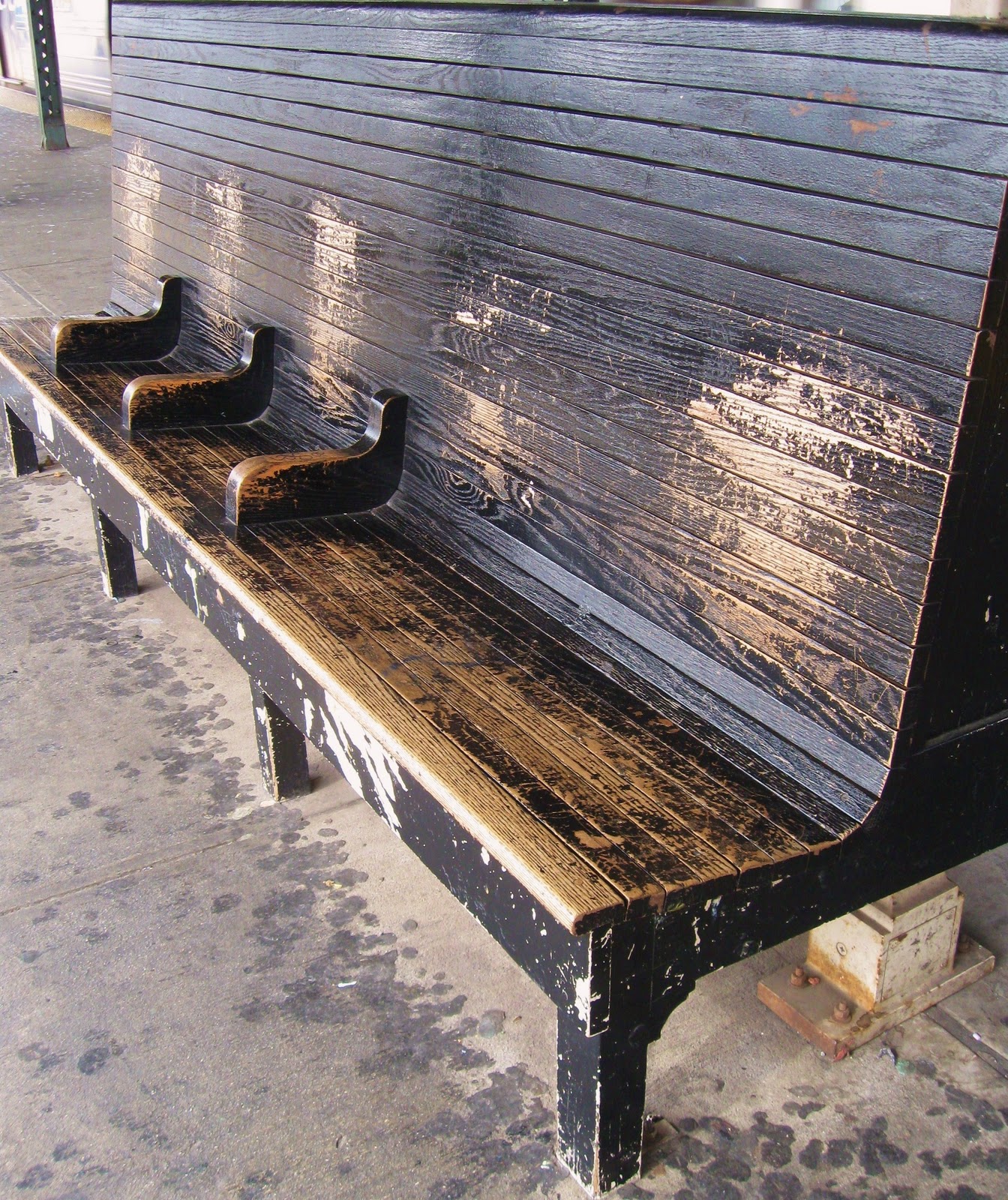One More Folded Sunset: Subway Bench