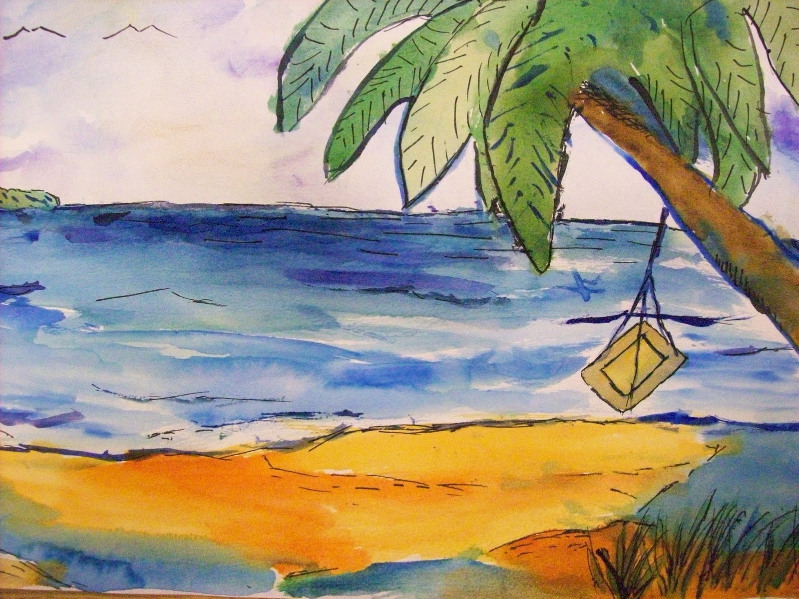 CCE Art Happenings: 5th Grade Watercolor Seascapes