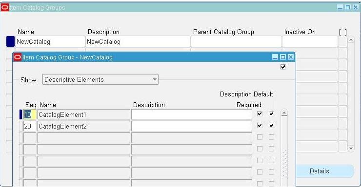 Item Catalog Setup ~ Oracle Apps Knowledge Sharing