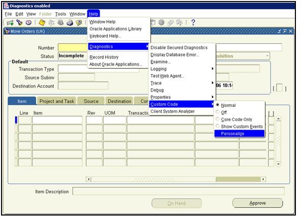 How To Invoke Forms Personalization In Oracle Apps ~ Oracle Apps Knowledge Sharing