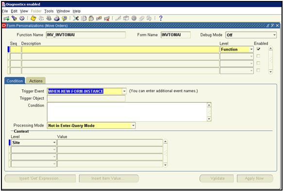 Forms Personalization In Oracle Apps Overview Part 1 ~ Oracle Apps Knowledge Sharing