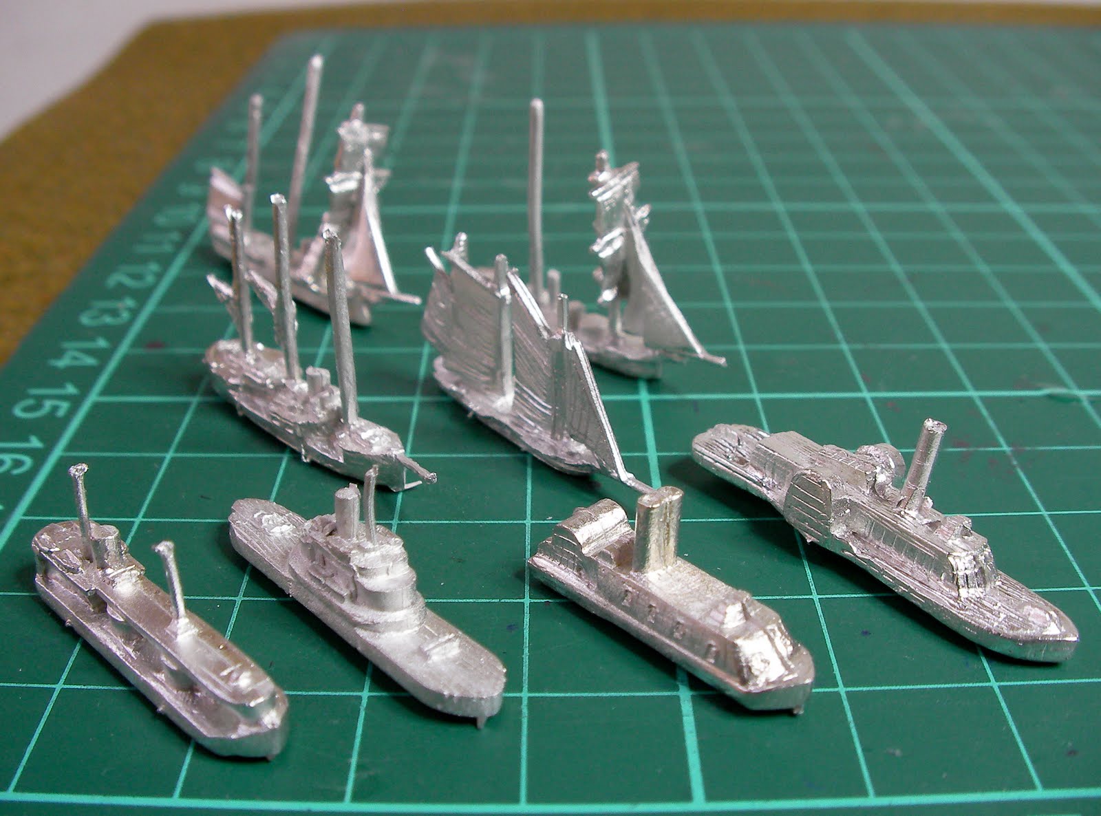 SteelonSandBlog: Oops - I did it again - 1/2400th Ironclads!