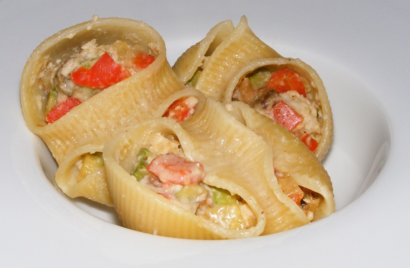 pâtes et pattes: 219 - Lumaconi slurp