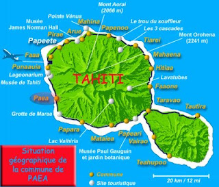 RESIDENCE TEHANI - PAEA: Localiser PAEA sur l'île de TAHITI
