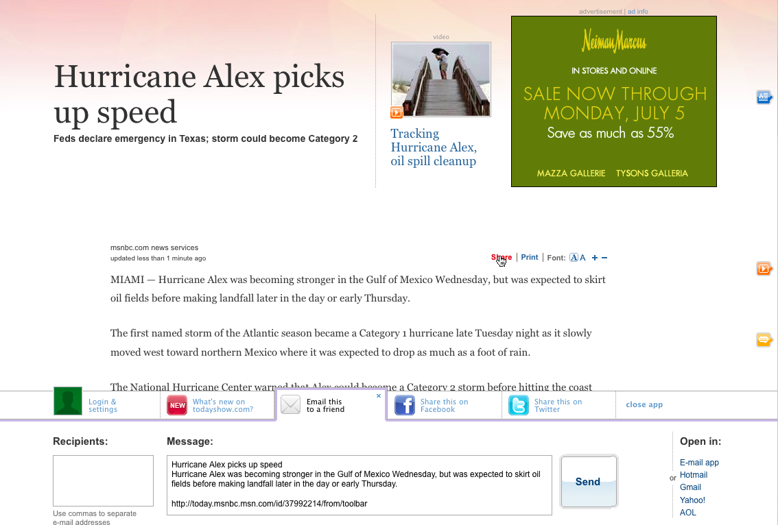 User Experience Design: Fun with dynamic features: MSN article template