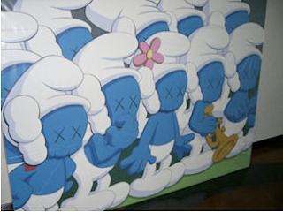 SPARKLING LENZ: SMurF x Kaws (i was jus talking to Papa Smurf about that)