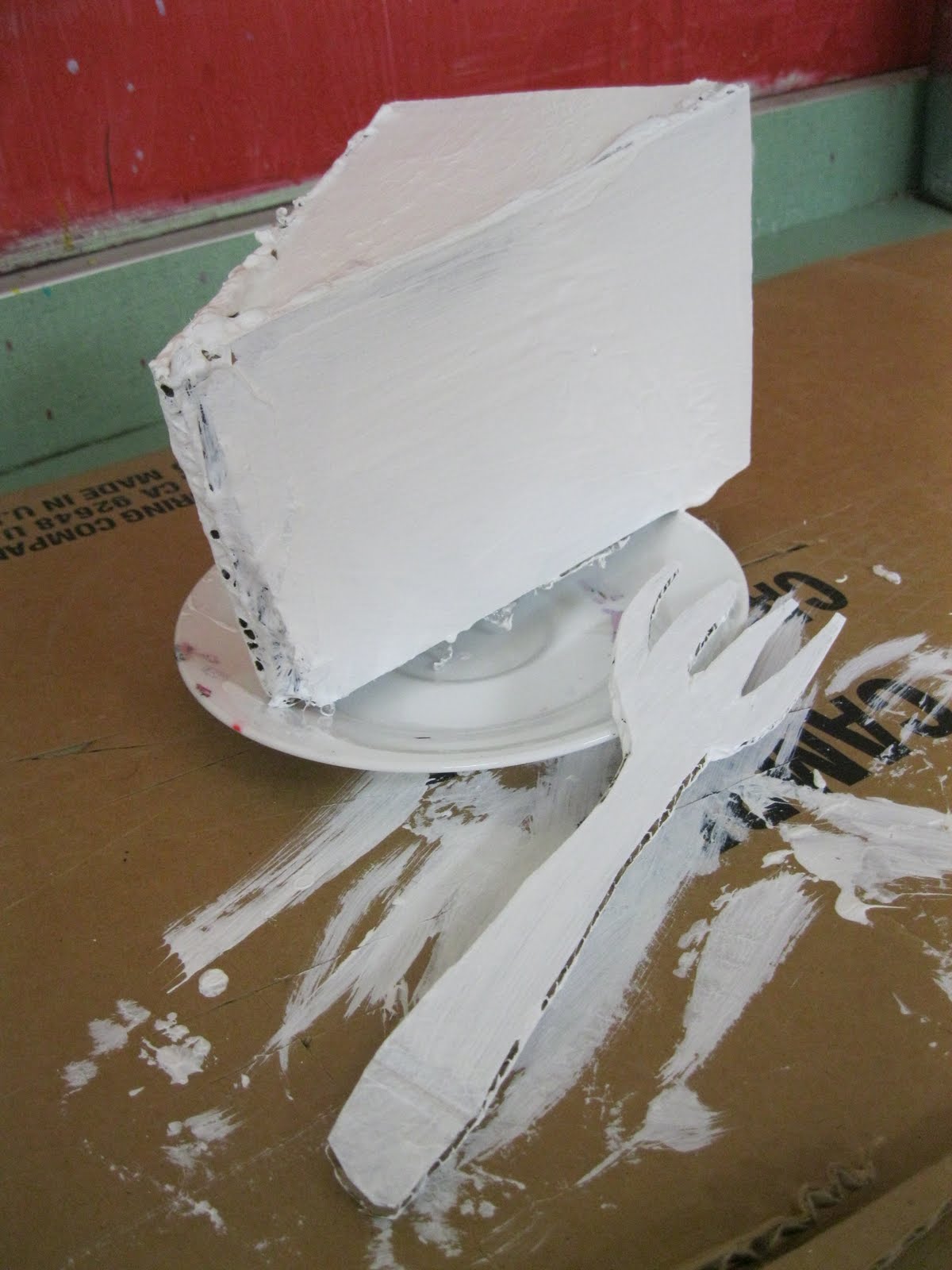 wonder cupboard: shared on sunday, drawn over, cardboard cake