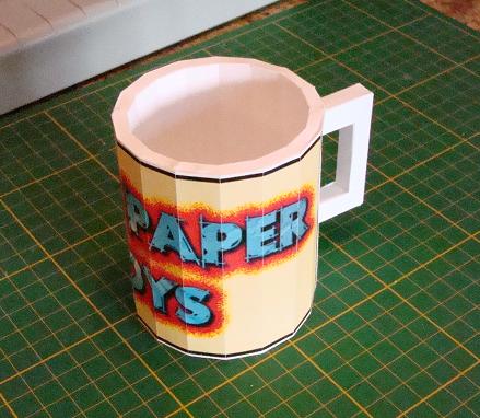 Sinner, Playing with Art: Customisable Desktop Paper Mug.