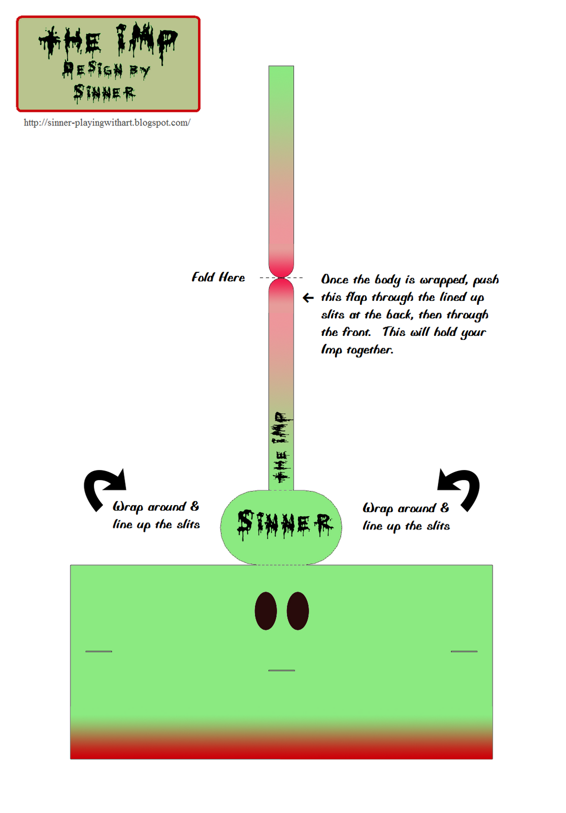 Sinner, Playing with Art: The Imp - Paper Improvisation