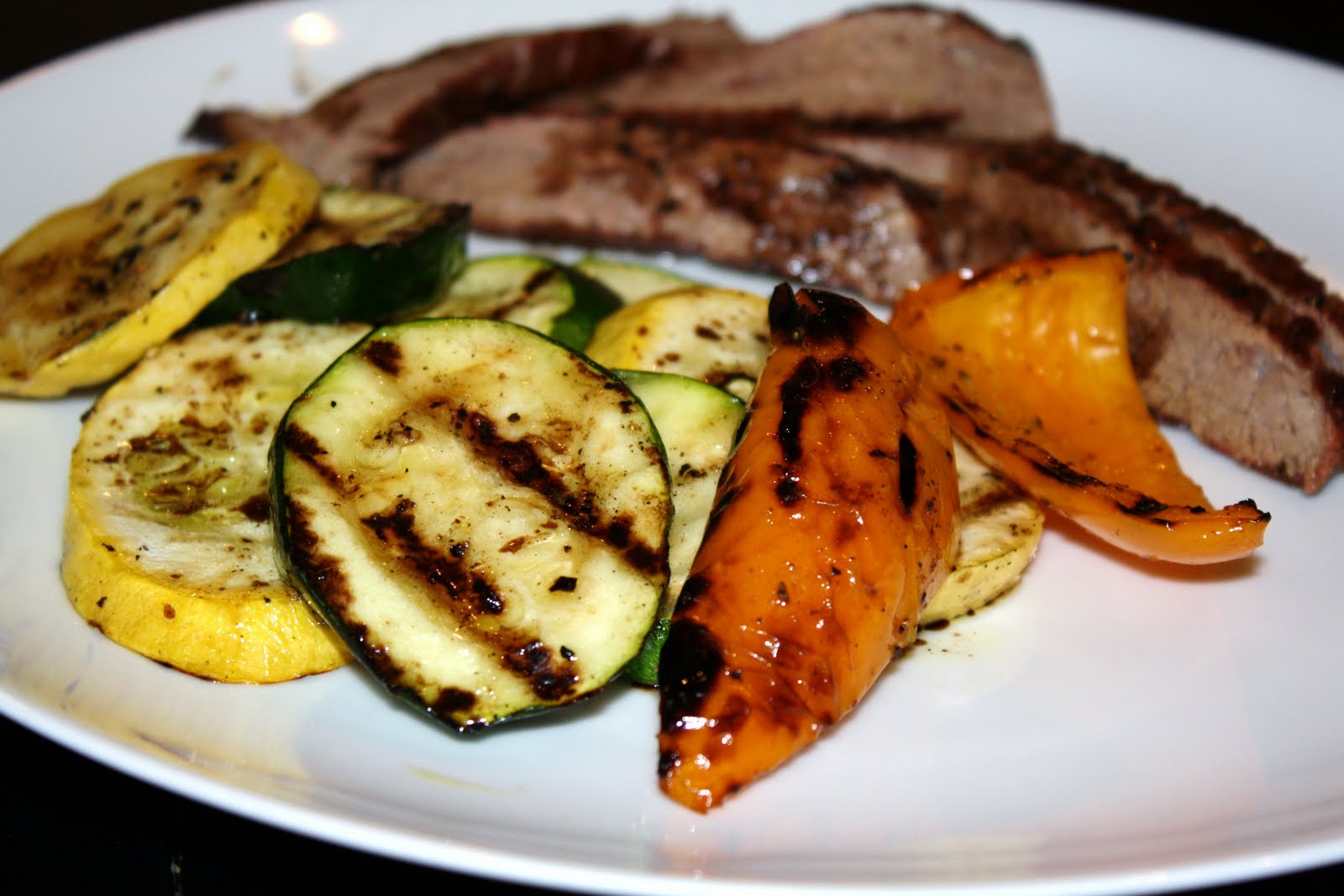 what's for dinner?: grilled steak and summer vegetables... 45 minutes