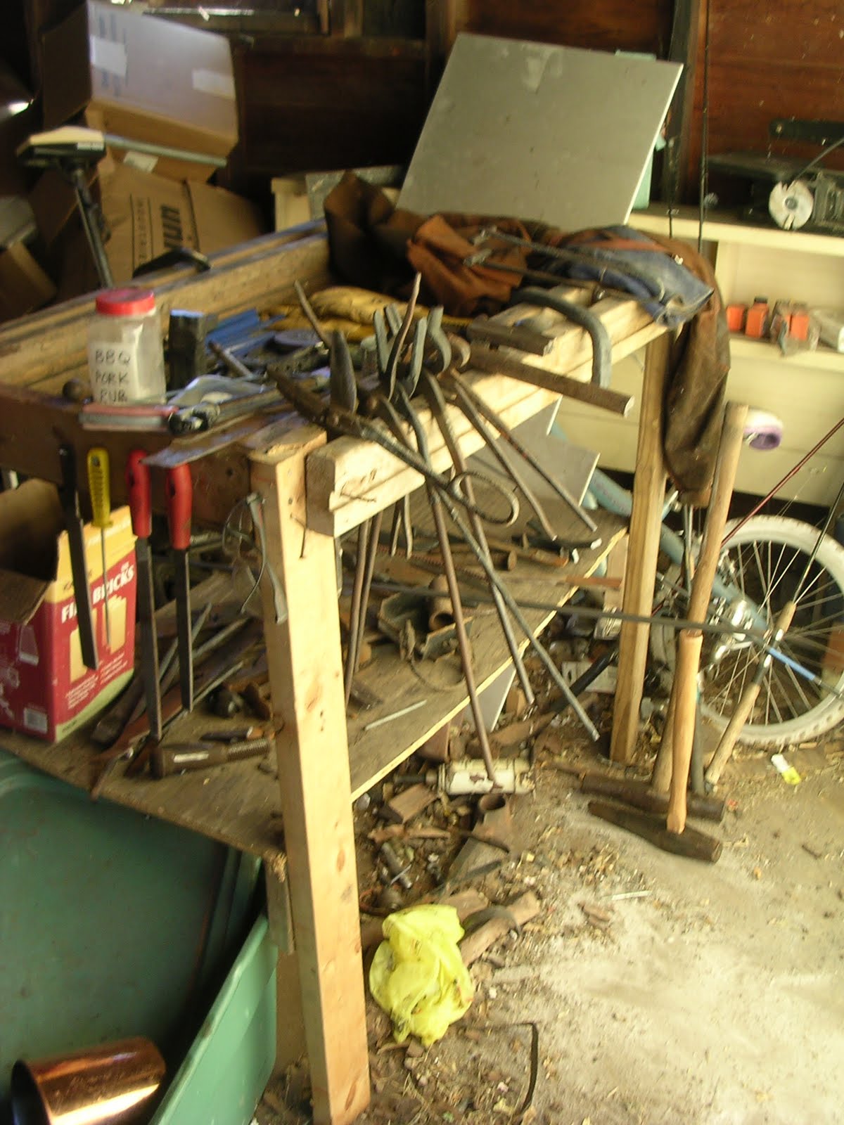 The Life of Sam the Smith: My old and new blacksmithing setups
