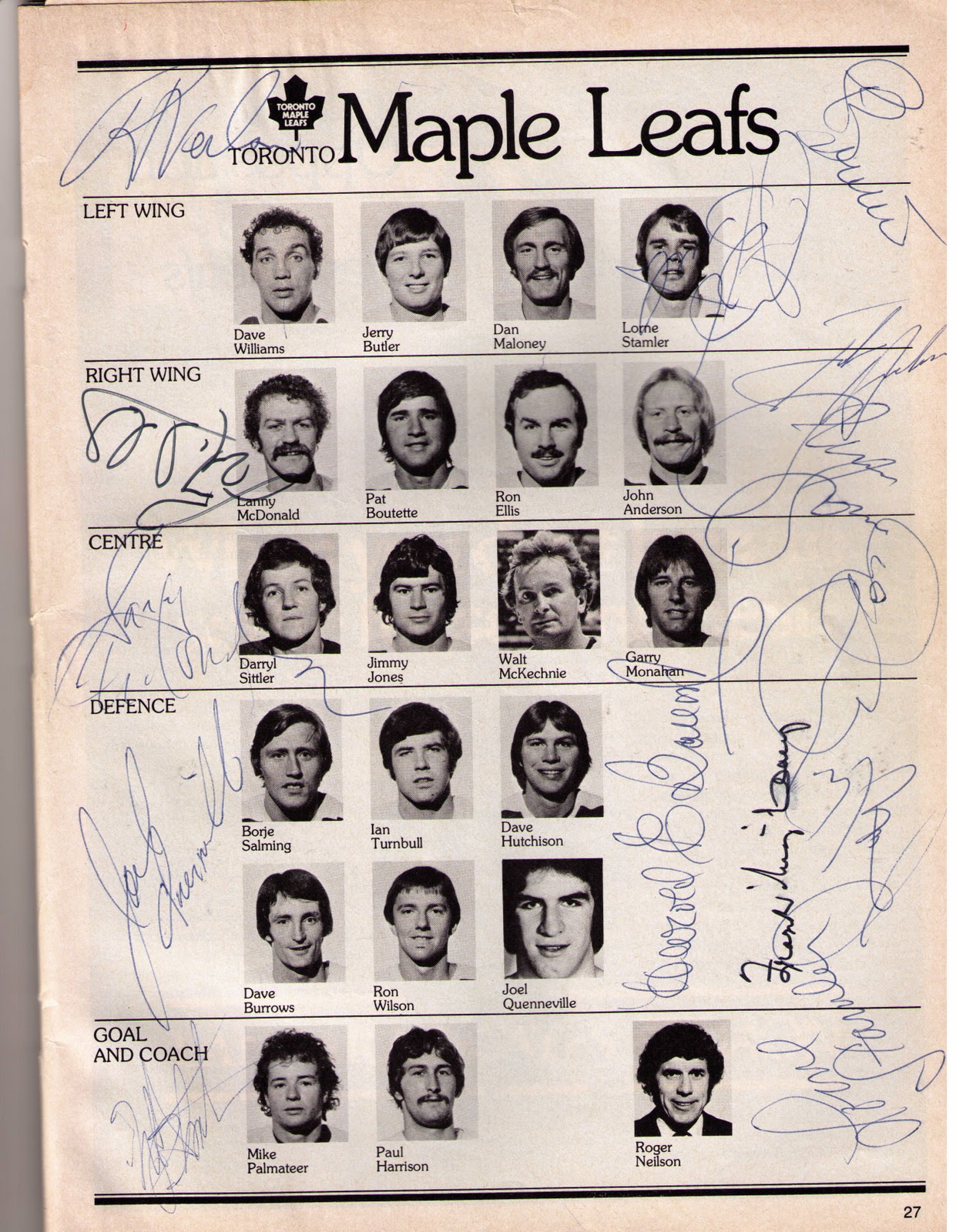 Toronto Maple Leafs A to Z: Maple Leaf Autographs