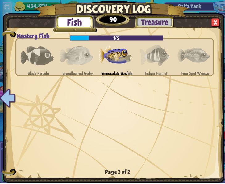 Lynspirations: FishVille - Types of Fish To Keep For Discovery Log