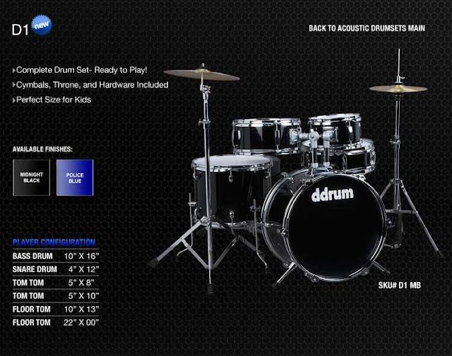 ddrum D1 JR Complete 5pc drum set Reviews