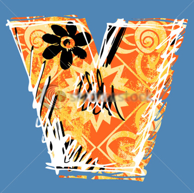 Graffiti Art Designs Gallery: DESIGN GRAFFITI ALPHABETS LETTER V ...