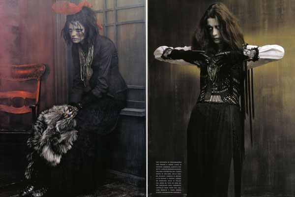 Posing, Pearls and Prada: Morbid Goth- Italian Vogue