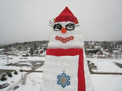 Amazing Pics: The World's Tallest Snowman Ever Built
