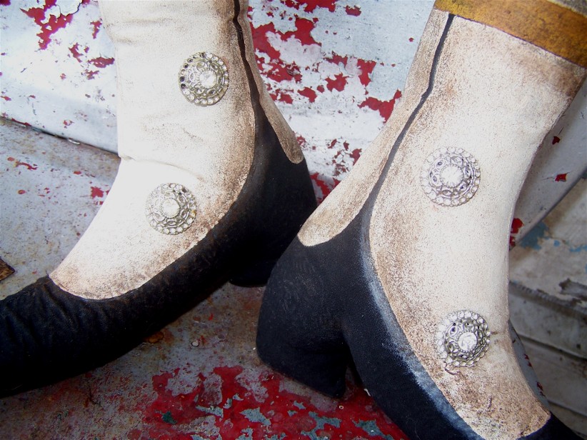 Primitive Life in the Hollow: Colonial type Witches Boots with Spats!