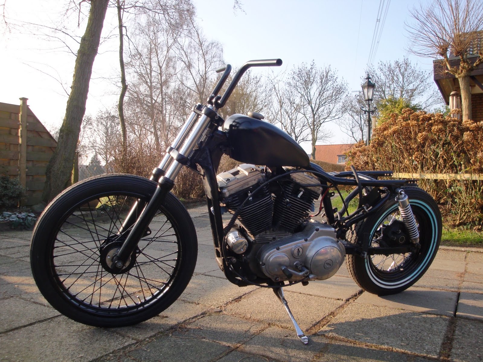 SPORTY CONVERSION: Handle bar (frisco#2 BILTWELL) installed looks fine ...