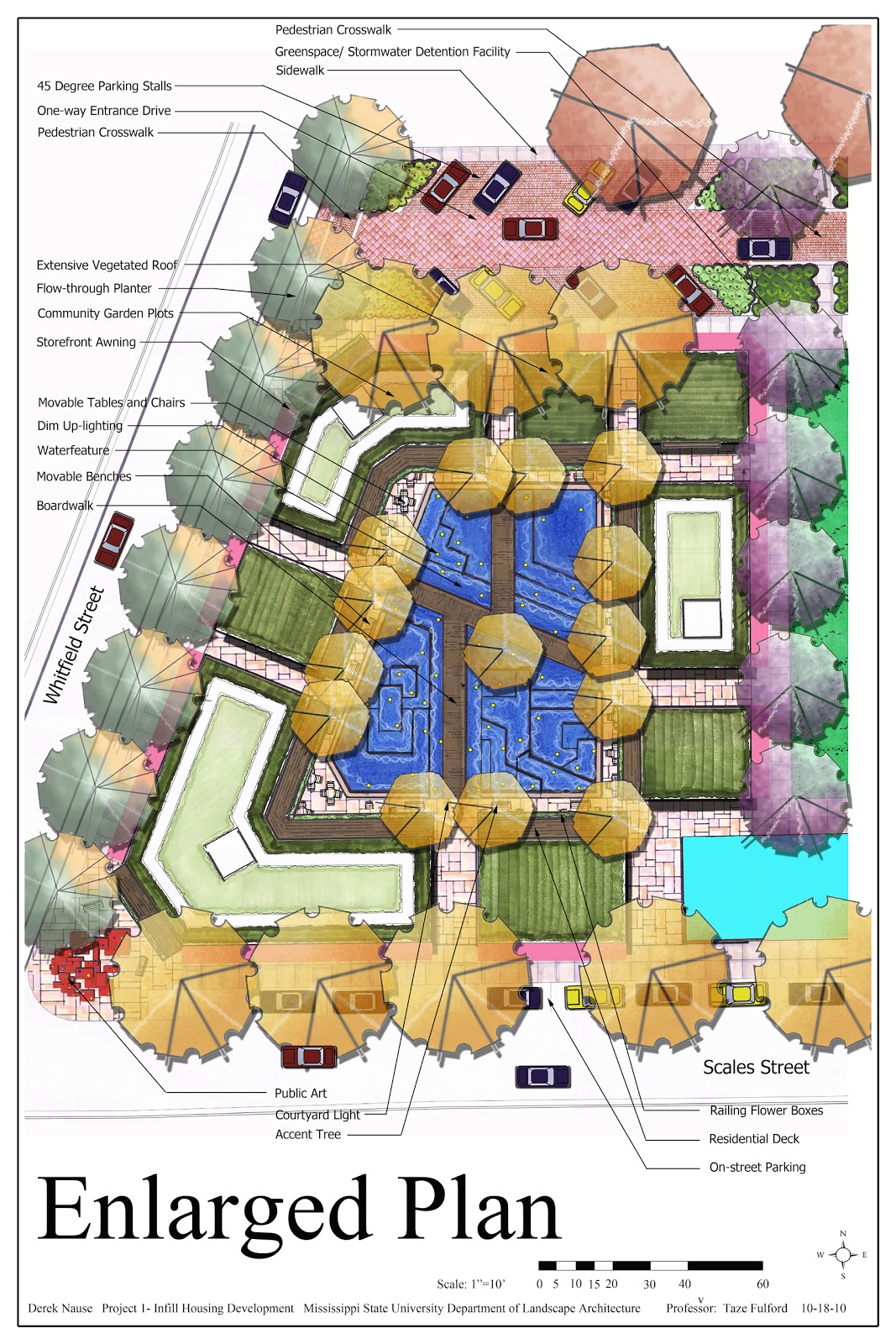 The Artist's Blog: Enlarged Plan for the Infill Housing Development Project
