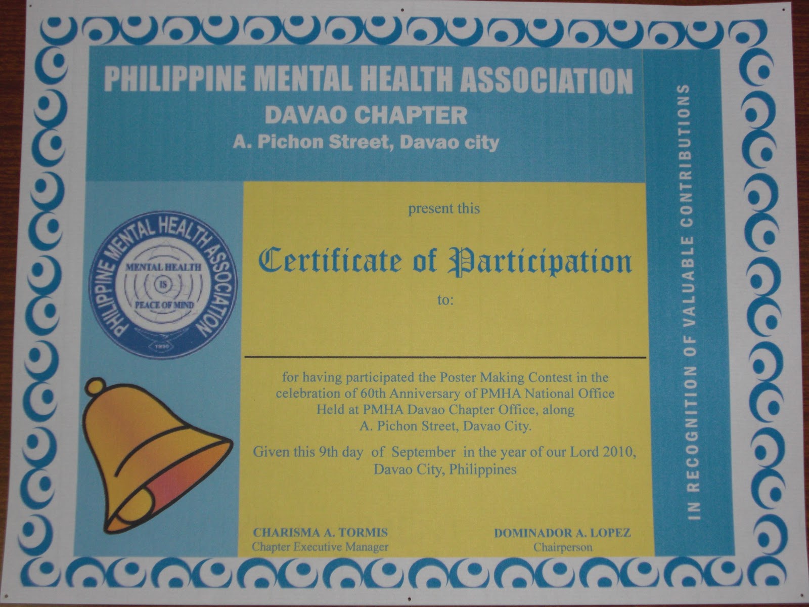 PHILIPPINE MENTAL HEALTH ASSOCIATION DAVAO CHAPTER: PMHA Poster Making ...