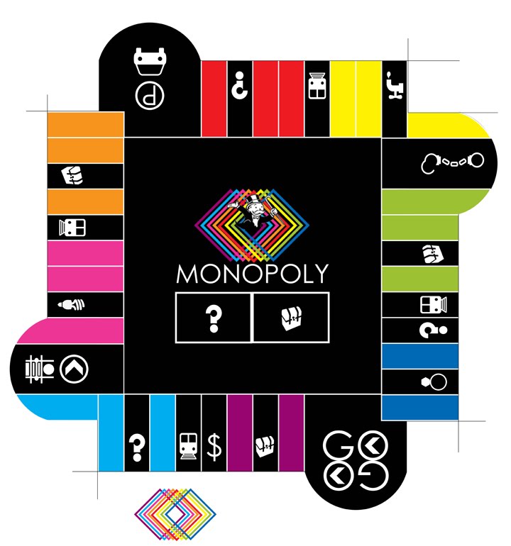 Magda's Blog: ..the overall progress of the monopoly redesigned game board