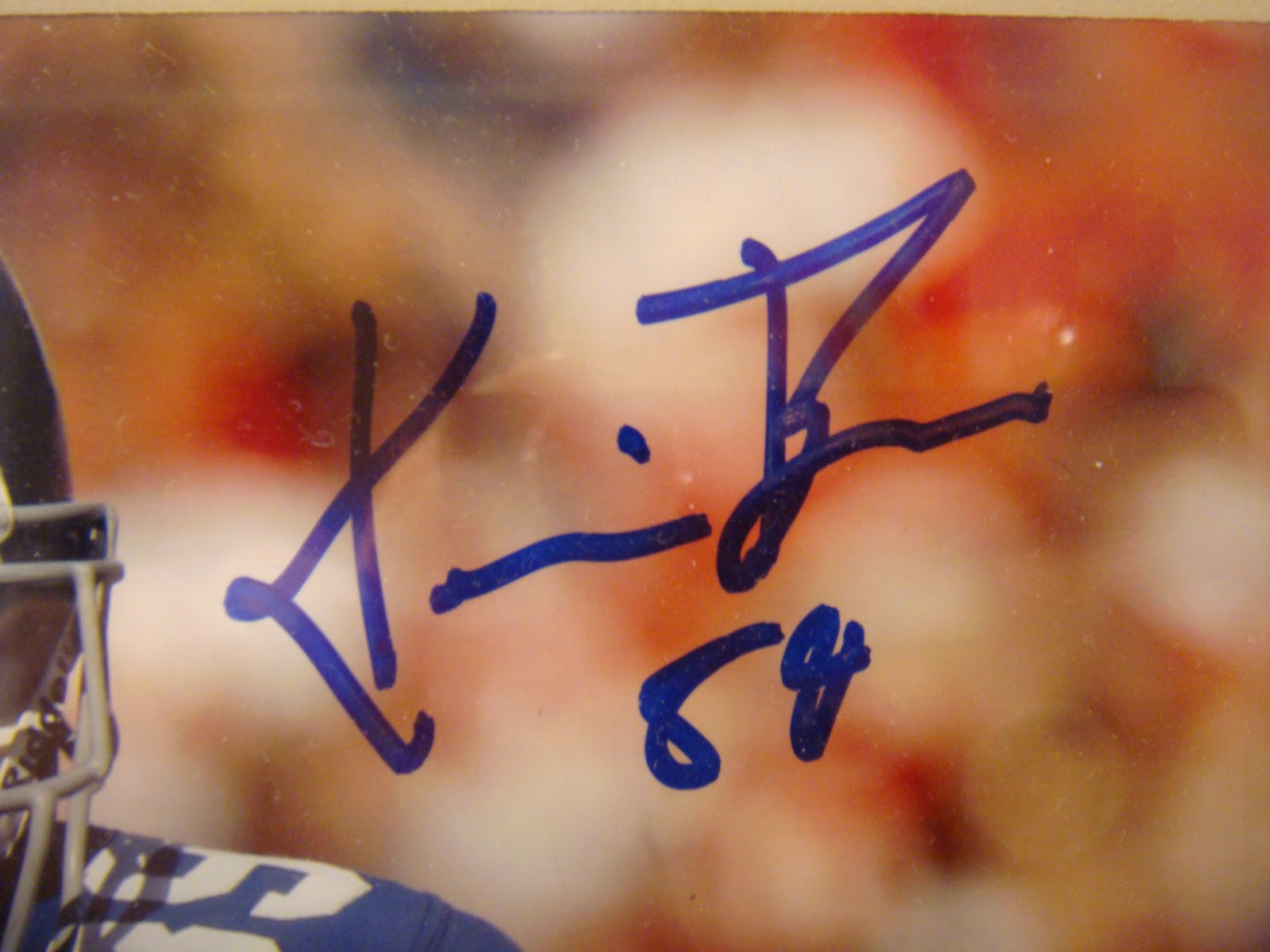 PBS Sports: NY Giants Kevin Boss Signed 8x10 NFL Photo STEINER COA
