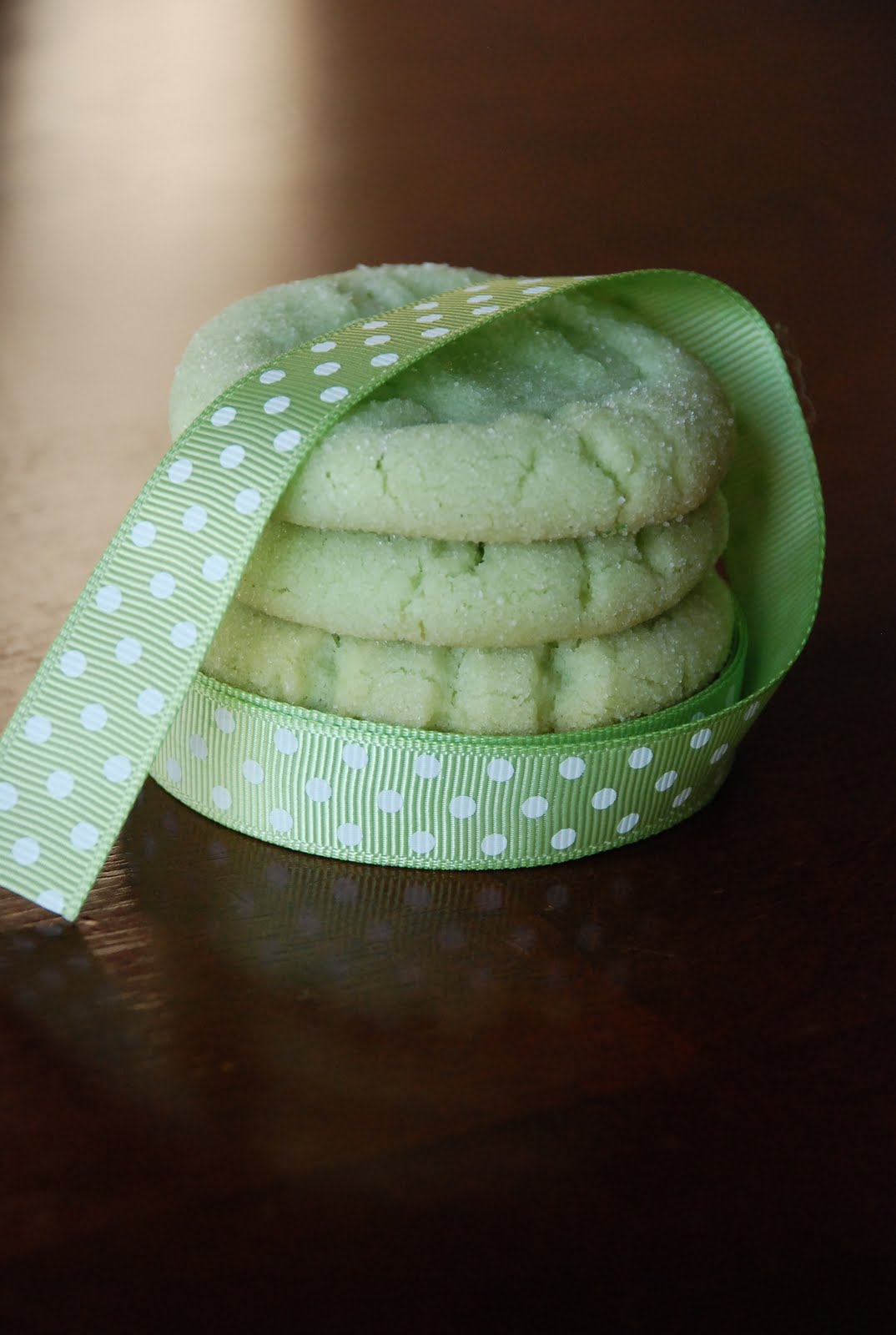 food: White/Green cookies....
