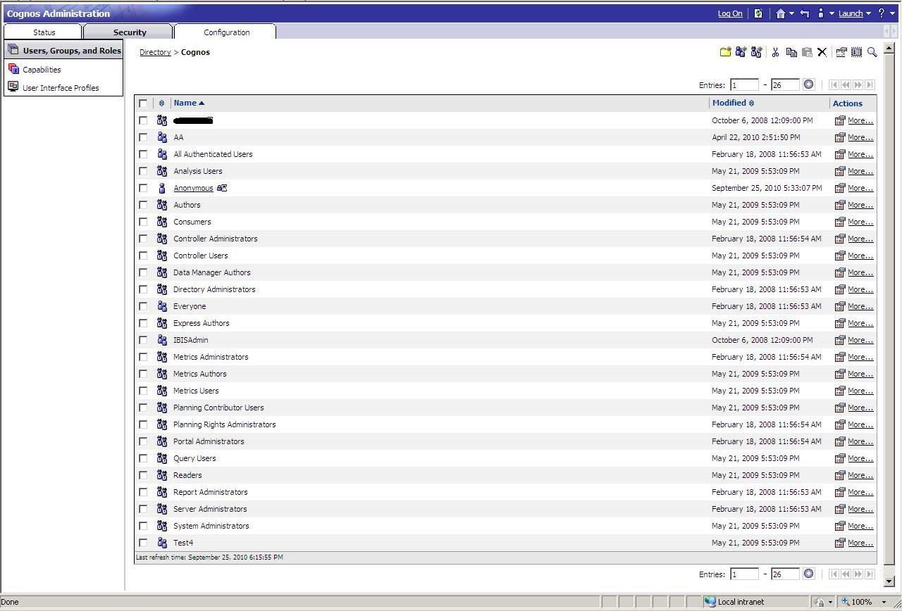 How to Create Users & Permissions using Cognos Administration ...