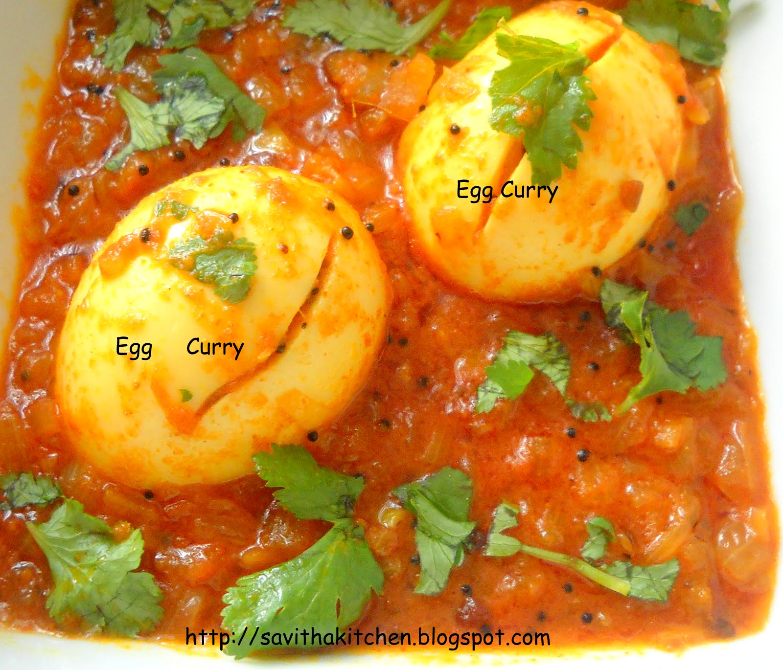 Savithas Kitchen Spicy Egg Curry