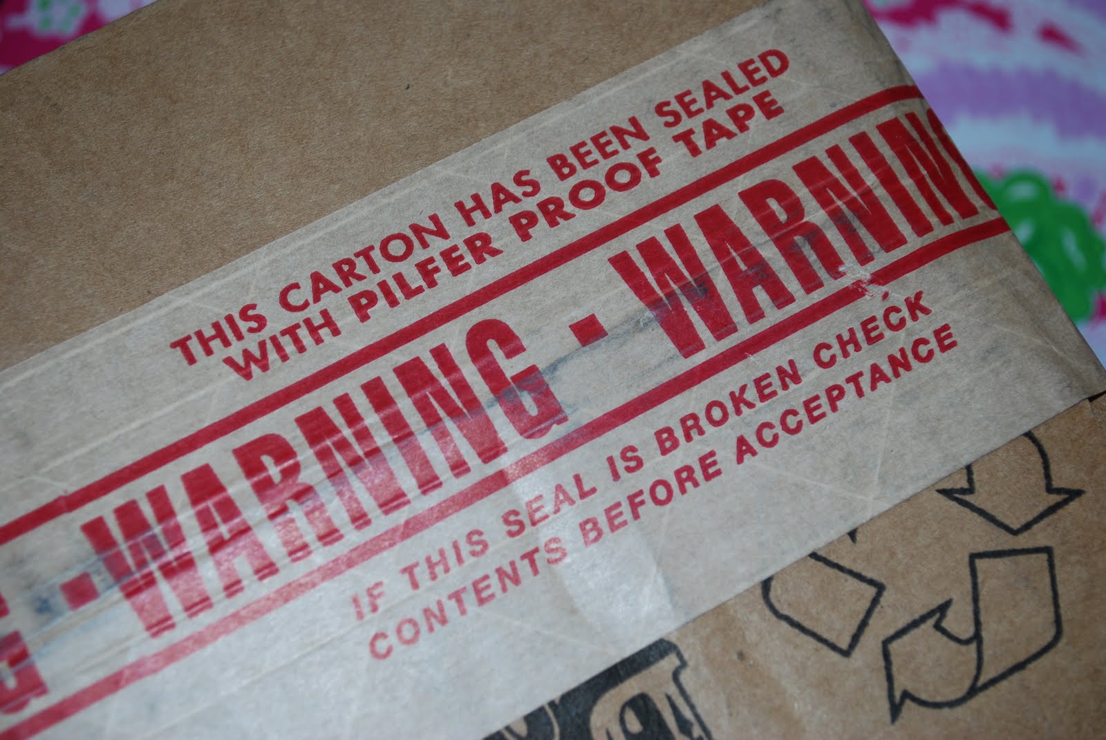 Savvy Suzi: Wordless Wednesday - Pilfer Proof Tape