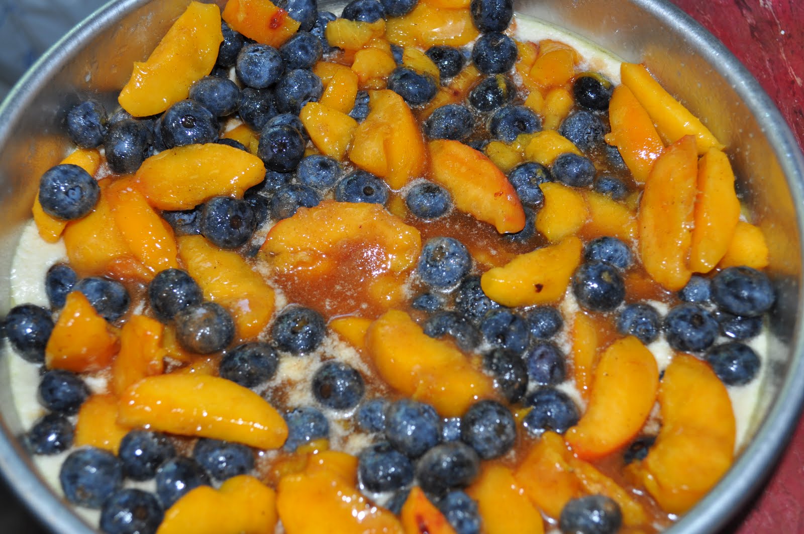 Michigan Cottage Cook: LAZY DAISY FRUIT DESSERT CAKE