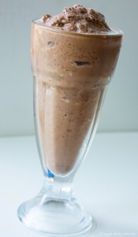 Chocolate Milkshake Recipe - HealthyHappyLife.com