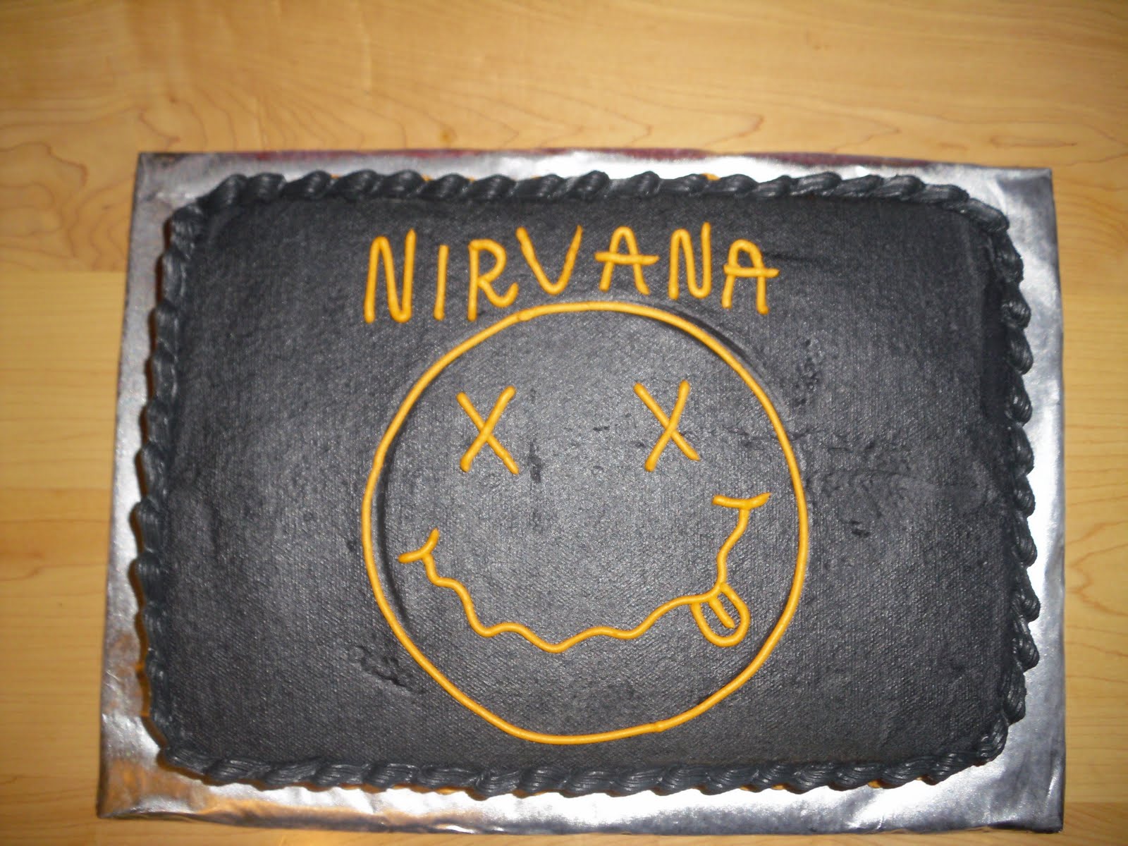 Cake Designs by Steph: Nirvana Logo!