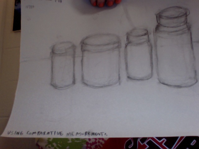 Hannah Krill: Drawing using Comparative Measurement to get the right ...