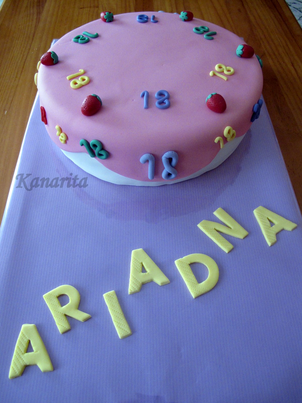 Los dulces de Kanarita: Pastel 18 Aniversario