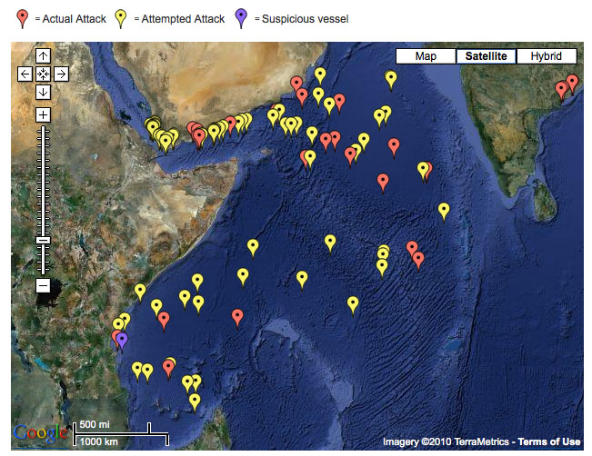 EagleSpeak: Somali Pirates: UN Maps of 2009 Activity