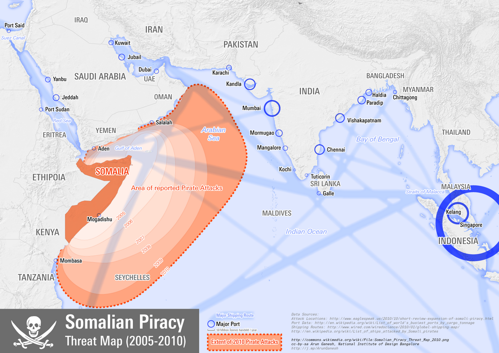 EagleSpeak: Somali Piracy Threat Map for 2010