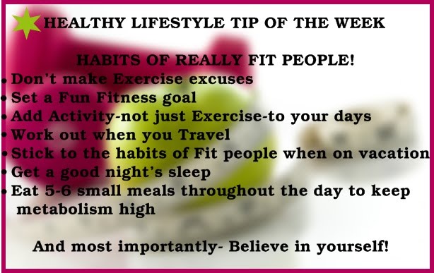 in love with food: HEALTHY LIFESTYLE TIP OF THE WEEK