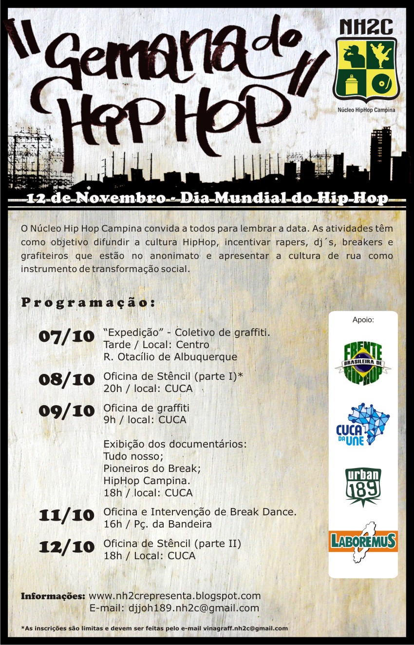 Núcleo Hip Hop Campina - NH2C - DJ - MC - GRAFFITI - BREAK - CAMPINA ...